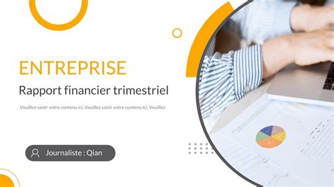 Meilleurs Modèles PowerPoint de Rapport Financier Trimestriel Simple