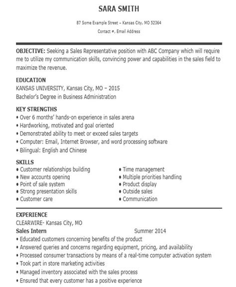 Sales Representative Resume Sample Pdf Free Samples Examples