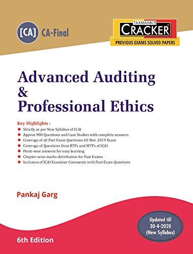 Buy Taxmann S Cracker Advanced Auditing Professional Ethics Ca Final