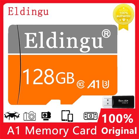 Eldingu Thẻ SD Thu Nhỏ Chính Hãng 128GB Thẻ Micro SD 32GB 64GB Class 10