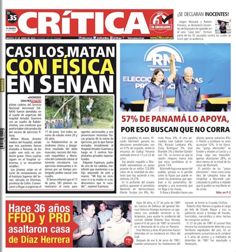 Nextpanama On Twitter Rt As Salazar Portadas Martes Dejunio
