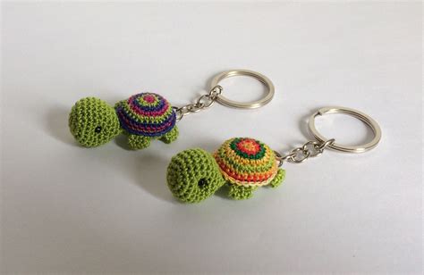 Amigurumi Porte Clés TORTUE DE TERRE Kawaii Amigurumi keychain turtle