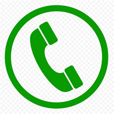 A Green Phone Icon In A Circle