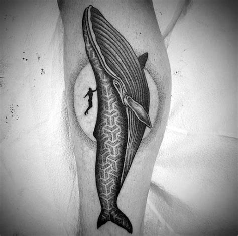100 Whale Tattoo Designs For Men Cool Behemoths Of The Sea Whale
