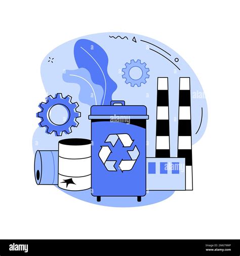 Mechanical Recycling Abstract Concept Vector Illustration Mechanical