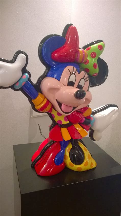 Romero Britto Skulptur Fabulous Minnie Mixed Media Exemplar Nr 1