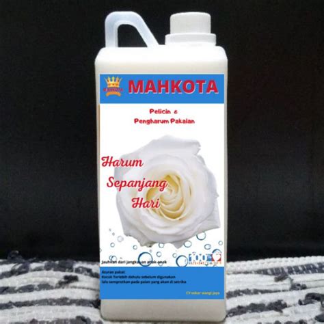Jual PELICIN SETRIKA DAN PEWANGI PAKAIAN LAUNDRY 1 LITER PUTIH