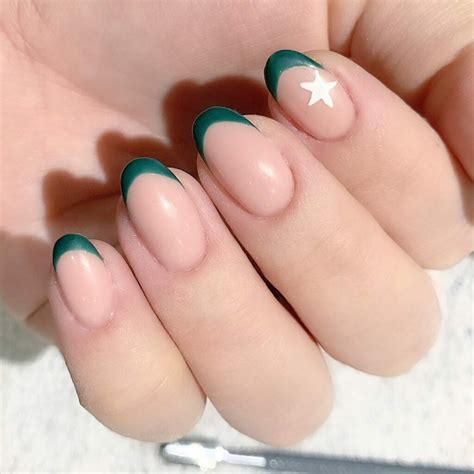 Green French Tip Nails Designs You Will Fall In Love With Nail