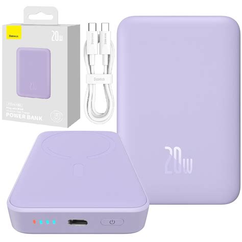 SZYBKI POWERBANK BASEUS 10000MAH PD 20W USB C MAGSAFE ŁADOWANIE