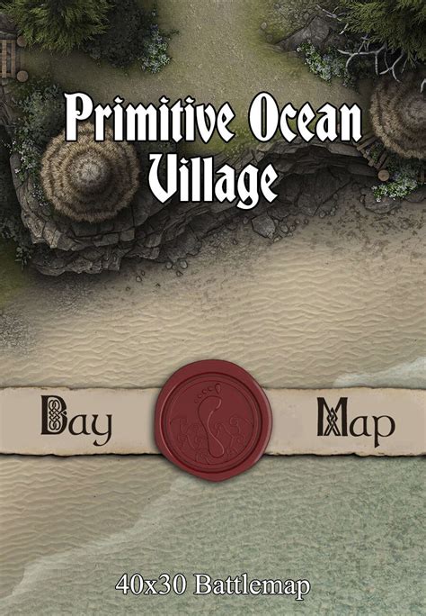 X Battlemap Primitive Ocean Village Seafoot Games Camps