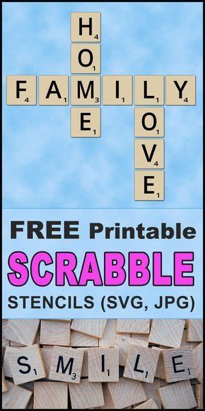 Scrabble Letters And Tiles Free Printable SVG Patterns Printable
