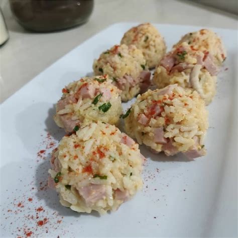 Receita Bolinho de Arroz Assado Airfryer Receitas Fáceis e simples