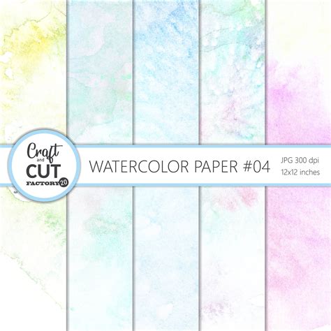 Watercolor Digital Paper 04 Watercolor Textures Watercolor Etsy