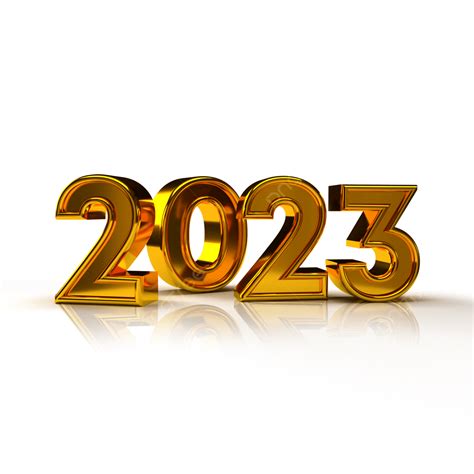 3d Gold 2023 New Year 3d 2023 3d Gold 2023 3d 2023 Gold PNG