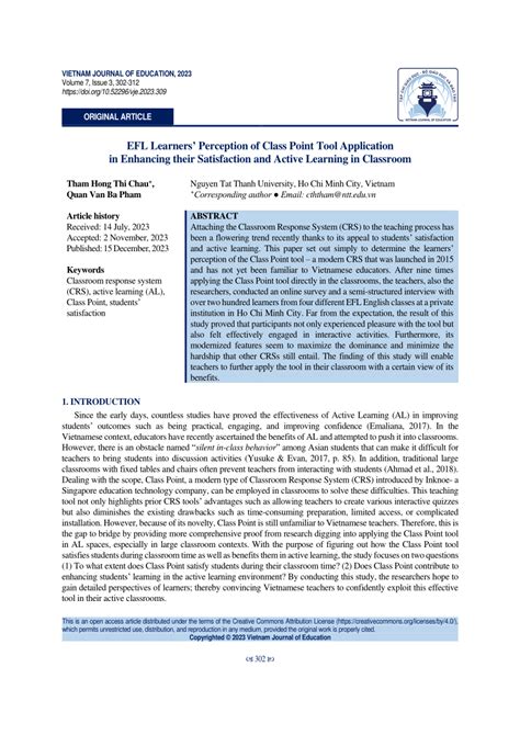 pdf efl learners perception of class point tool application in enhancing their satisfaction
