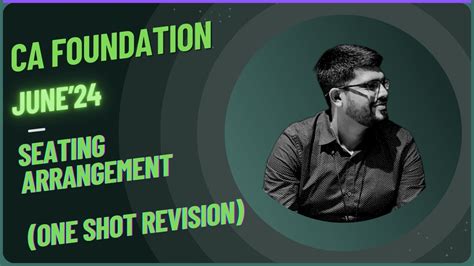 Seating Arrangement I Logical Reasoning I Ca Foundation I June
