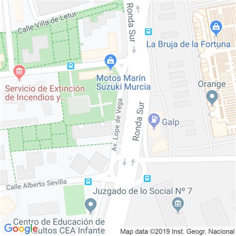 Código Postal calle Lope De Vega avenida en Murcia Codigopostalde es