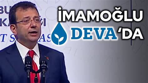 Ekrem İmamoğlu Deva Partisi nde Ali Babacan ile birlikte İstanbul