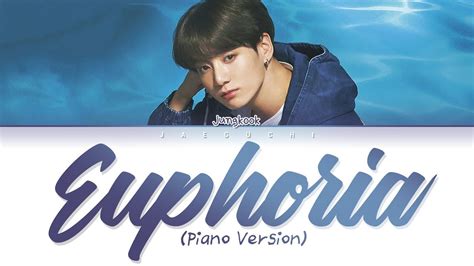 BTS Jungkook 정국 Euphoria Piano ver Lyrics Eng Rom Han 가사