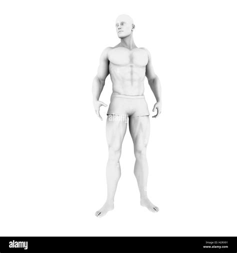 Superhero Pose With A Man In 3d Render Illustration Stock Photo Alamy