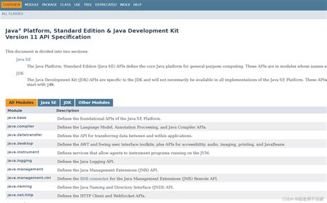 jdk11 api 帮助文档下载【中文版】 javaapi中文文档下载 csdn博客