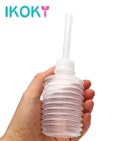 IKOKY Enema Rectal Syringe Vaginal Rinse Plug Anal Vaginal Shower