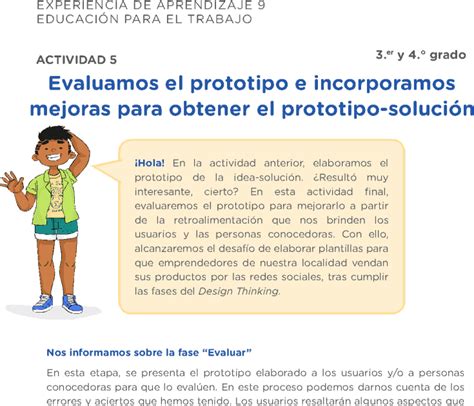 Ept Actividad Experiencia Ro To Aprendo En Casa Tercero Cuarto De