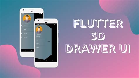 Flutter Tri Dimensional Drawer Ui