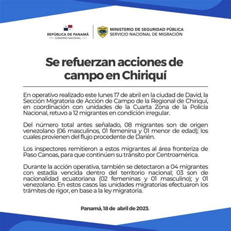 Migraci N Panam On Twitter Rt Kwcontinente El Servicio Nacional De