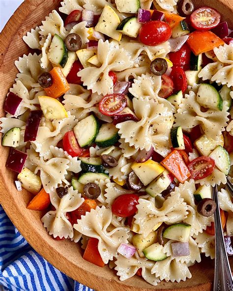 Zesty Bowtie Pasta Salad Recipe Bryont Blog
