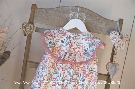 Vestido Volante FLORAL Puntilla De ANCAR Ropitas Y Mas