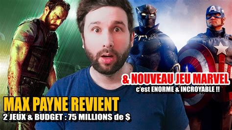 Max Payne Revient Avec Jeux Un Budget De Millions De