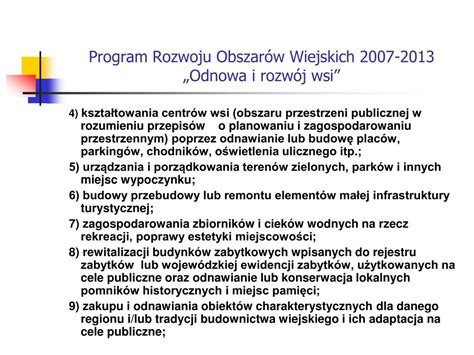 PPT Program Rozwoju Obszarów Wiejskich 2007 2013 PowerPoint