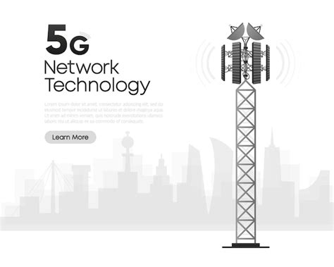 Premium Vector 5g Network Technology In Flat Design The Concept Of