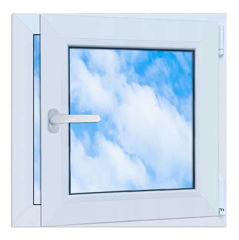 Okno PCV białe 60x60 PRAWE nowe 600x600 mm rozwierno uchylne