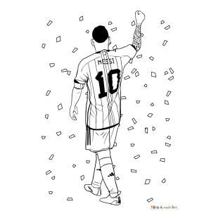 Messi Imprimez Gratuitement Vos Coloriages Avec La Star Du