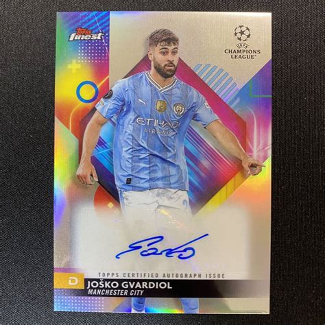 Yahoo オークション Josko Gvardiol 2023 24 Topps Finest UEFA Refr