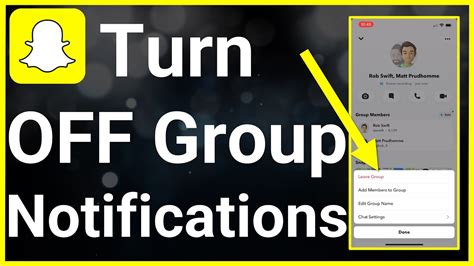How To Turn Off Notifications On Snapchat Group Chat YouTube