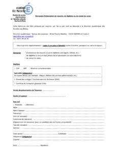 Demande dattestation de réussite de diplôme ou de relevé