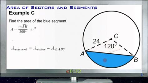 Sectors And Segments Of A Circle Worksheet
