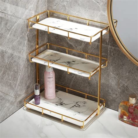 Dobbyby Bathroom Organizer Countertop Perfume Organizer Makeup