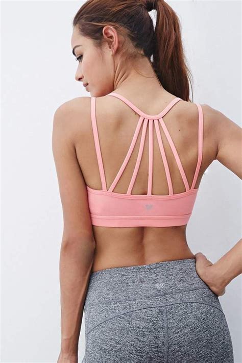 Forever 21 Medium Impact Strappy Back Sports Bra Sports Bra Active