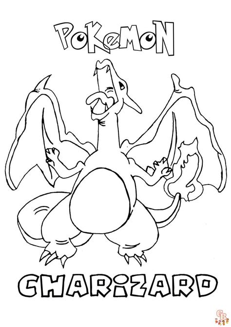 Pokemon Charizard Vmax Kleurplaat Gratis Printbare Kleurplatengb