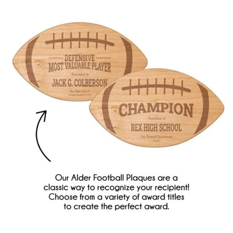 Alder Football Plaque Rex Trophies