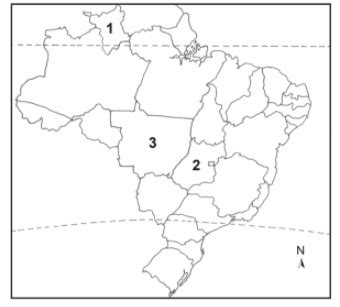 Questão observe o mapa do Brasil abaixo Considerando as mudanças na