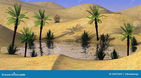 Personaje De Dibujos Animados En El Agua De La Bebida Del Oasis Del