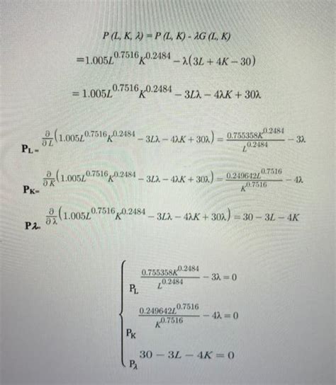 solved following the steps of the lagrange multipliers