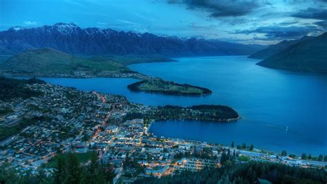Landscape K Queenstown New Zealand City K Wallpaper