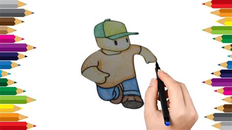 Como Dibujar A Mr Stumble Stumble Guys Youtube