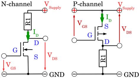 P Channel Mosfet Working As Switch